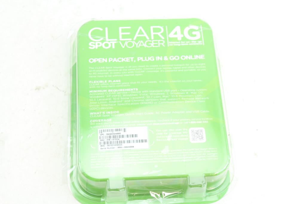 Clear 4G Spot Voyager Hotspot Internet | Property Room