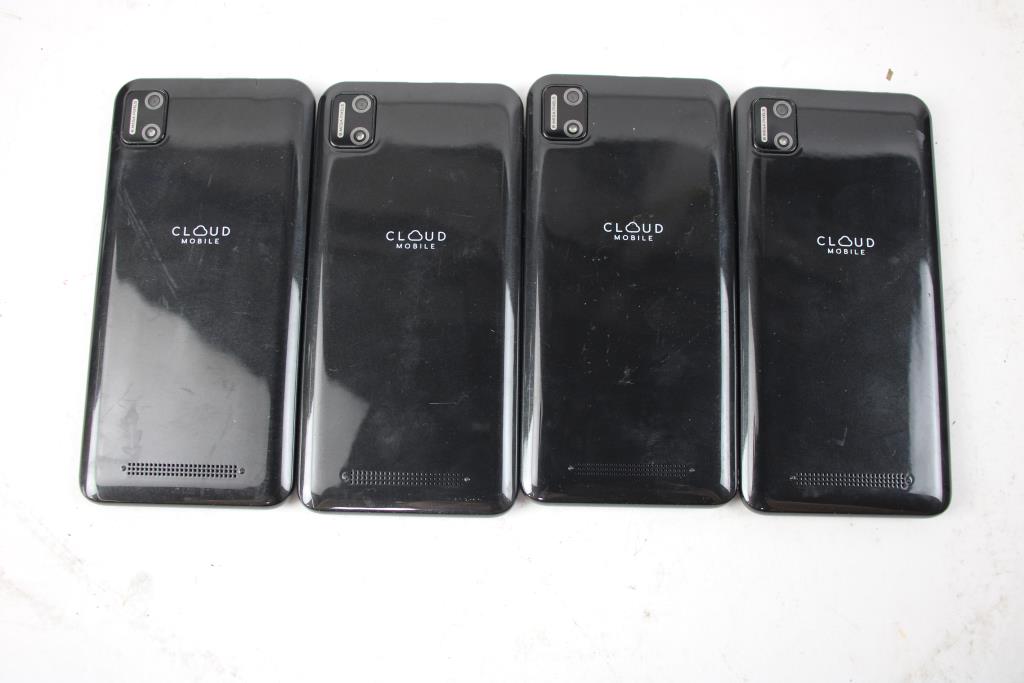 Cloud Mobile Cell Phone Lot, 4 Pieces, Sold For Parts | Property Room