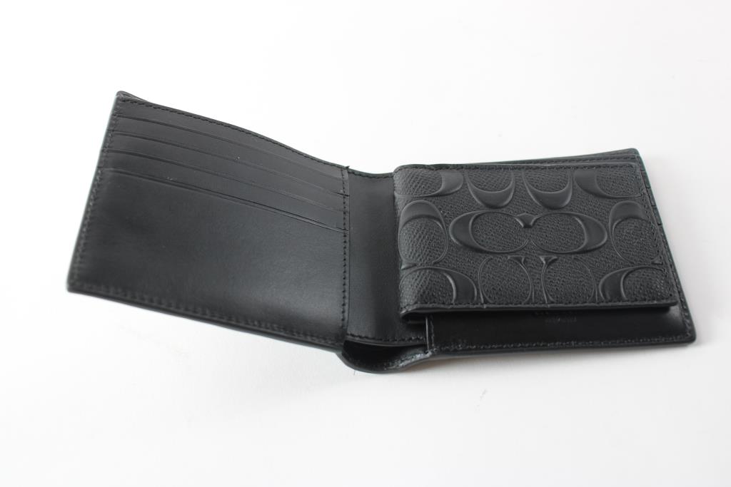 Coach 3 In 1 Wallet In Signature Leather, Black 75371 | Property Room