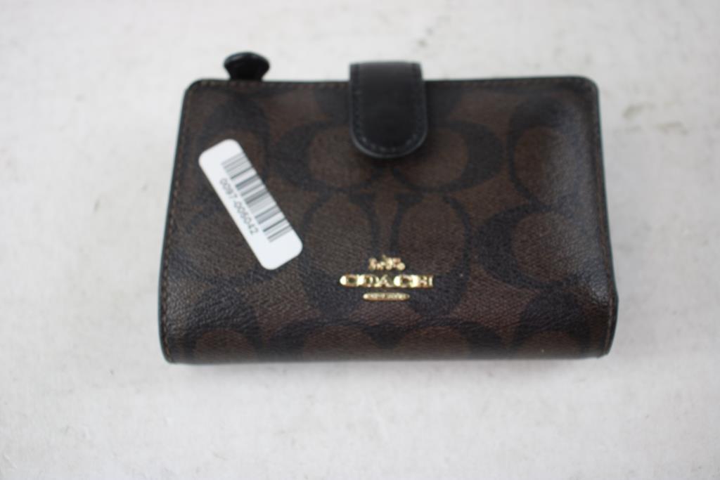 Coach Bifold Wallet, Brown/Black | Property Room