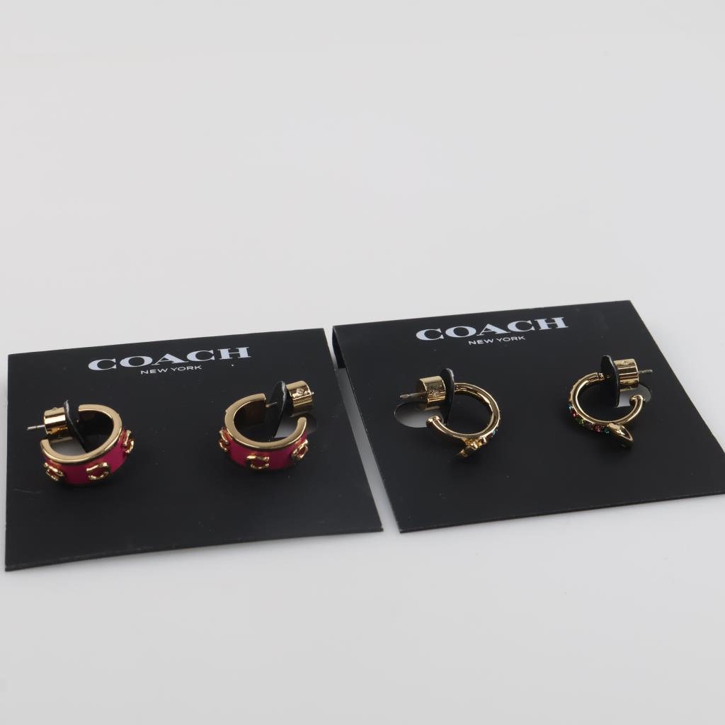 Coach Hoop And Huggie Earrings, 2 Pairs | Property Room