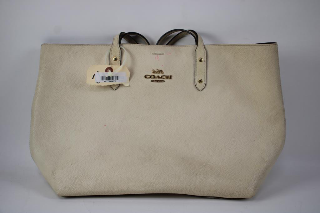 Coach Large Tote Bag, Beige | Property Room
