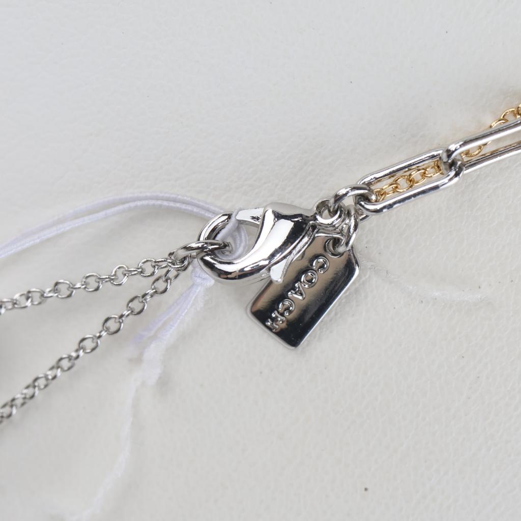 Coach Lock & Key Layered Charm Necklace | Property Room