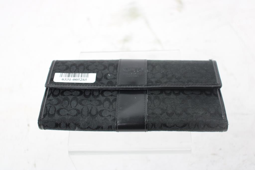 Coach Long Wallet, Black | Property Room