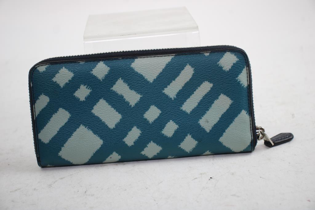 Coach Long Zip Wallet, Blue | Property Room
