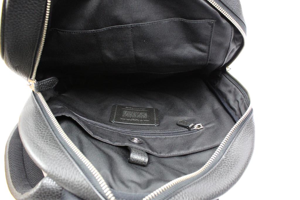 Coach New York Mens Hamilton Pebble Leather Backpack | Property Room