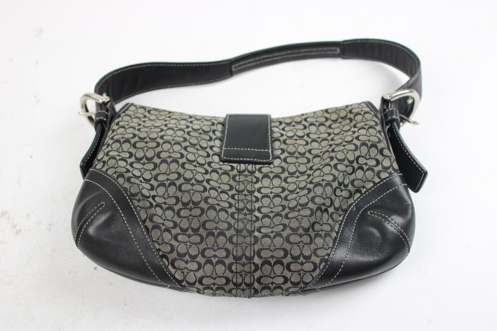 Coach Signature Canvas Bag, Black/Grey, K042-6818 | Property Room