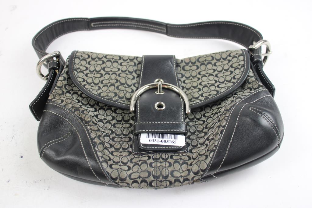 Coach Signature Canvas Bag, Black/Grey, K042-6818 | Property Room