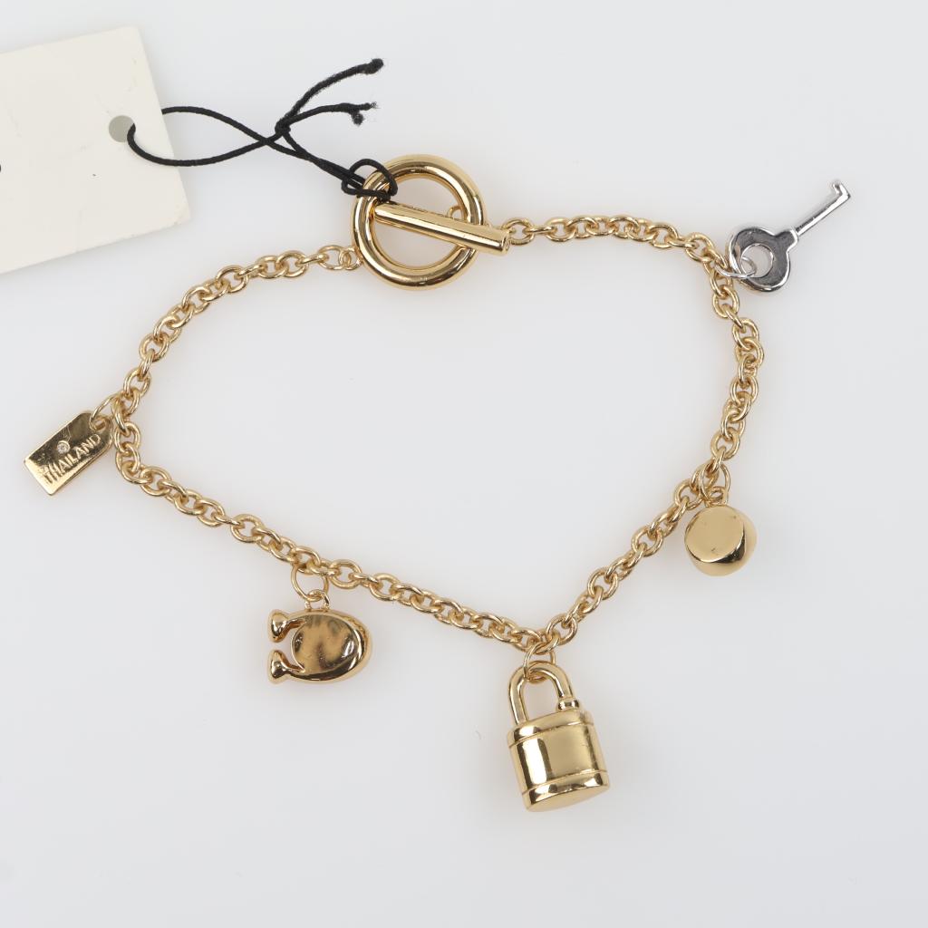 Coach Signature Padlock And Key Charm Bracelet | Property Room