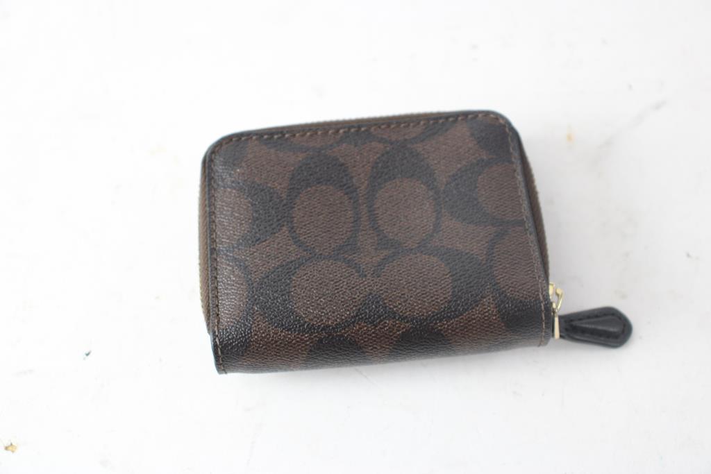 Coach Small Trifold Wallet, Brown | Property Room