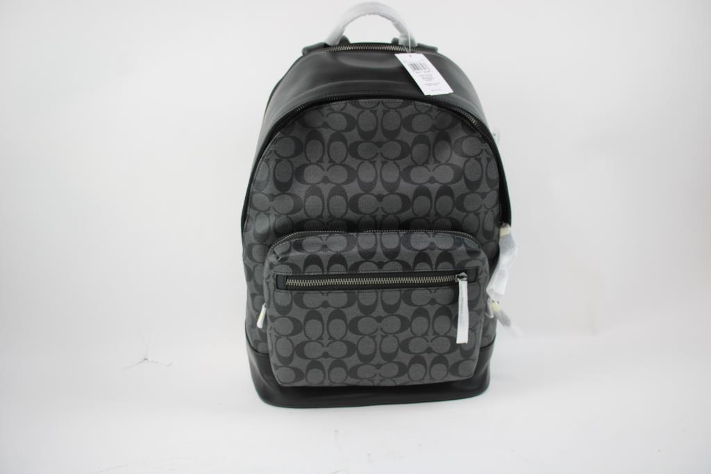 Coach West Signature Backpack, Charcoal/Black | Property Room