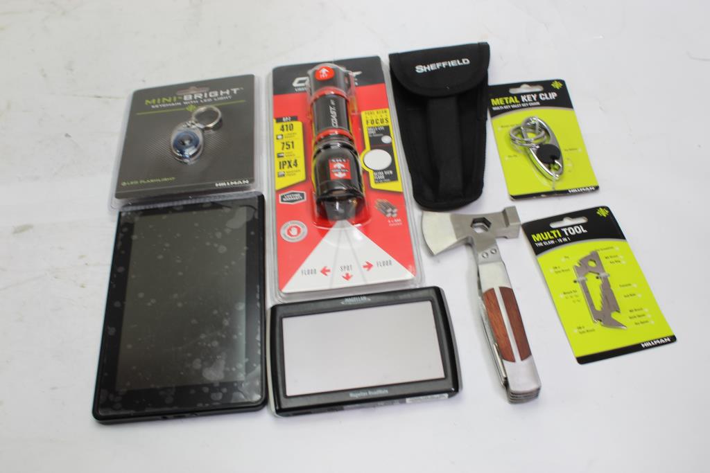 Coast Flashlight, Sheffield, Mini Axe, Magellan Gps+ More 7 Pieces ...
