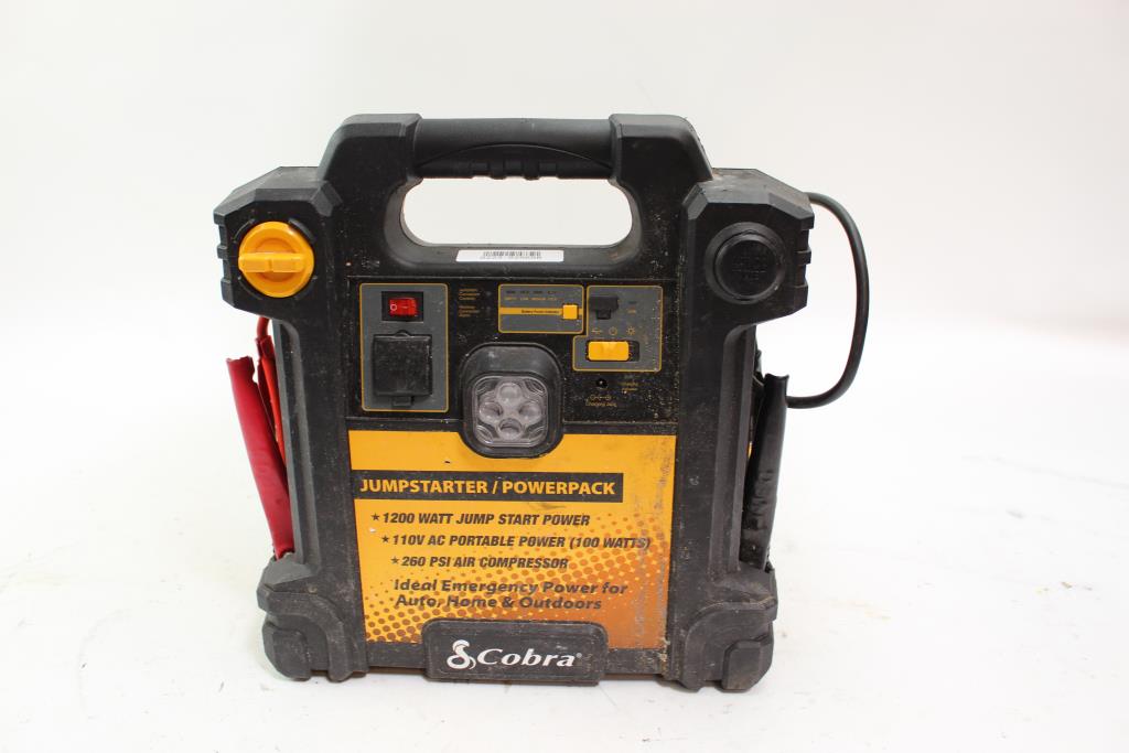 Cobra 1200 Watt Jumpstarter Powerpack Compressor | Property Room