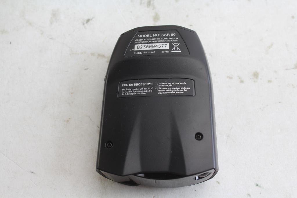 Cobra SSR 80 Radar Detector | Property Room