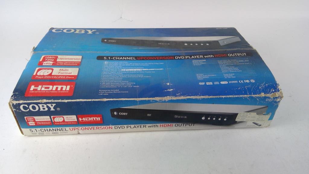Coby 5. 1-Channel Upconversion DVD Player With HDMI Output, DVD-588 ...