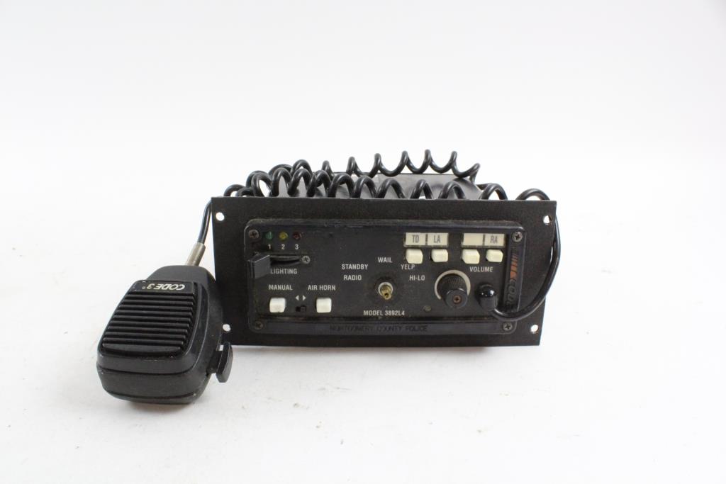 Code 3 MAstercom Siren W/light Controls | Property Room