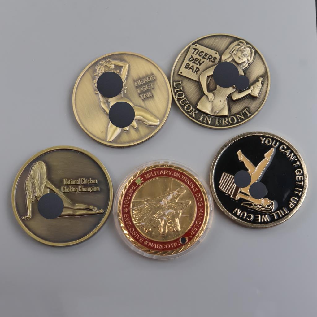 Collectible Heads/ Tails Flipper Token, 5 Pieces | Property Room