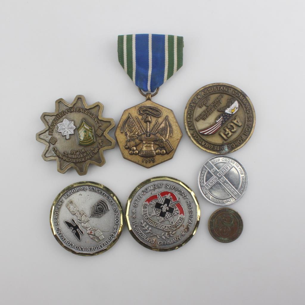 Collectible Medals And Tokens, 7 Pieces | Property Room