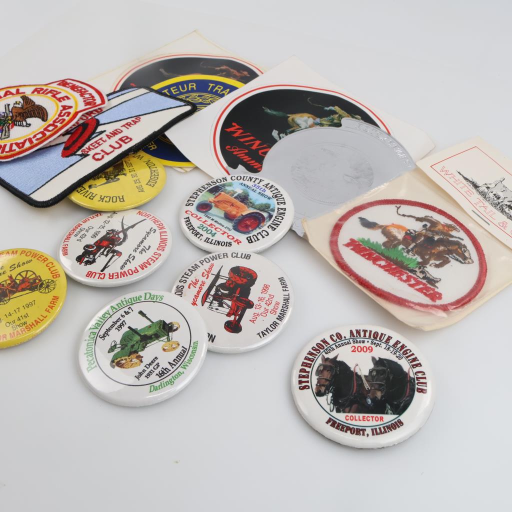 Collectible Patches, Buttons And Sticks; 10+ Pieces | Property Room