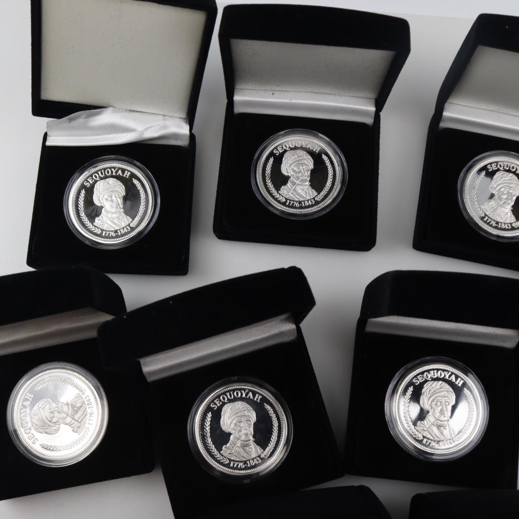 Collectible Rounds, Sequoyah - Creator Of The Cherokee Alphabet ...