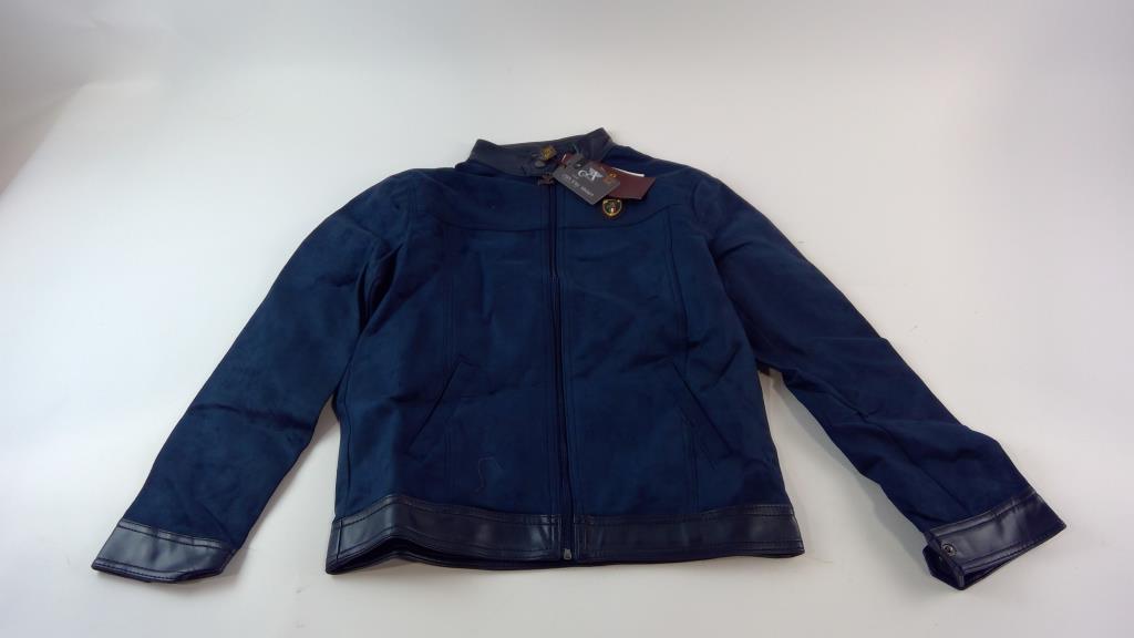 Collezioni Blue Leather Jacket | Property Room