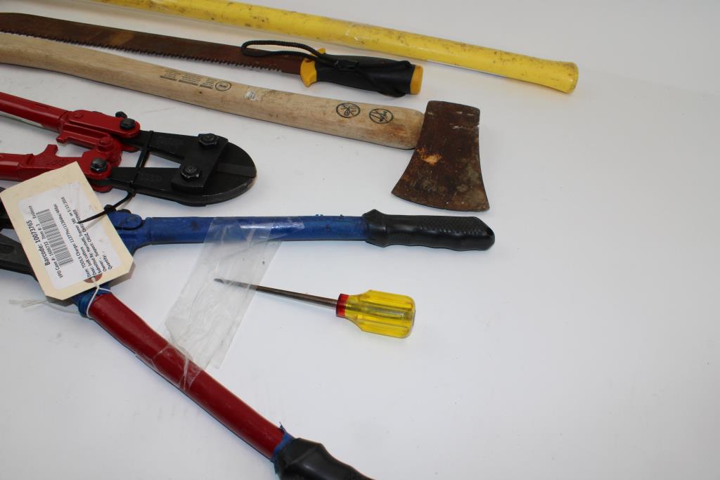 Collins Axe Axe, Bolt Cutters, & More Assorted Tools; 7 Pieces ...