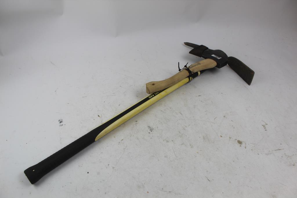 Collins Axe Pickaxe, Husqvarna Hatchet: 2 Items | Property Room