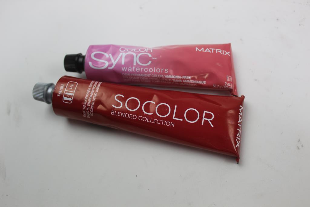 Color Sync Demi-Permanent Matrix Haircolor And Socolor Blended ...