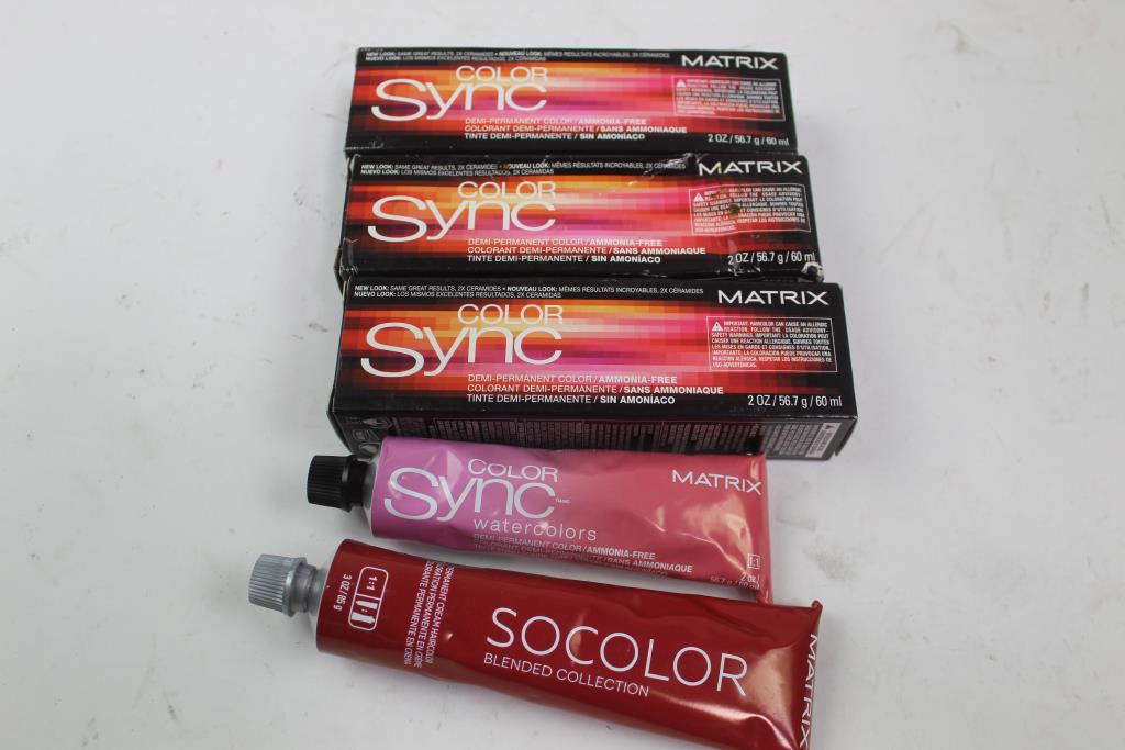 Color Sync Demi-Permanent Matrix Haircolor And Socolor Blended ...