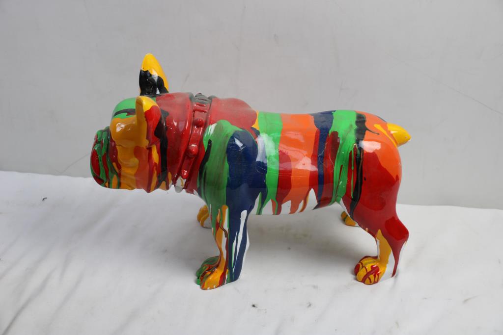 Colored Resin Dog Sculpture | Property Room