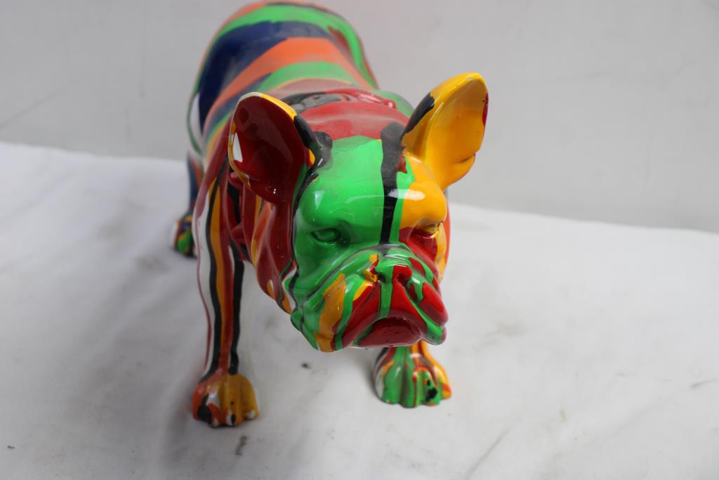 Colored Resin Dog Sculpture | Property Room