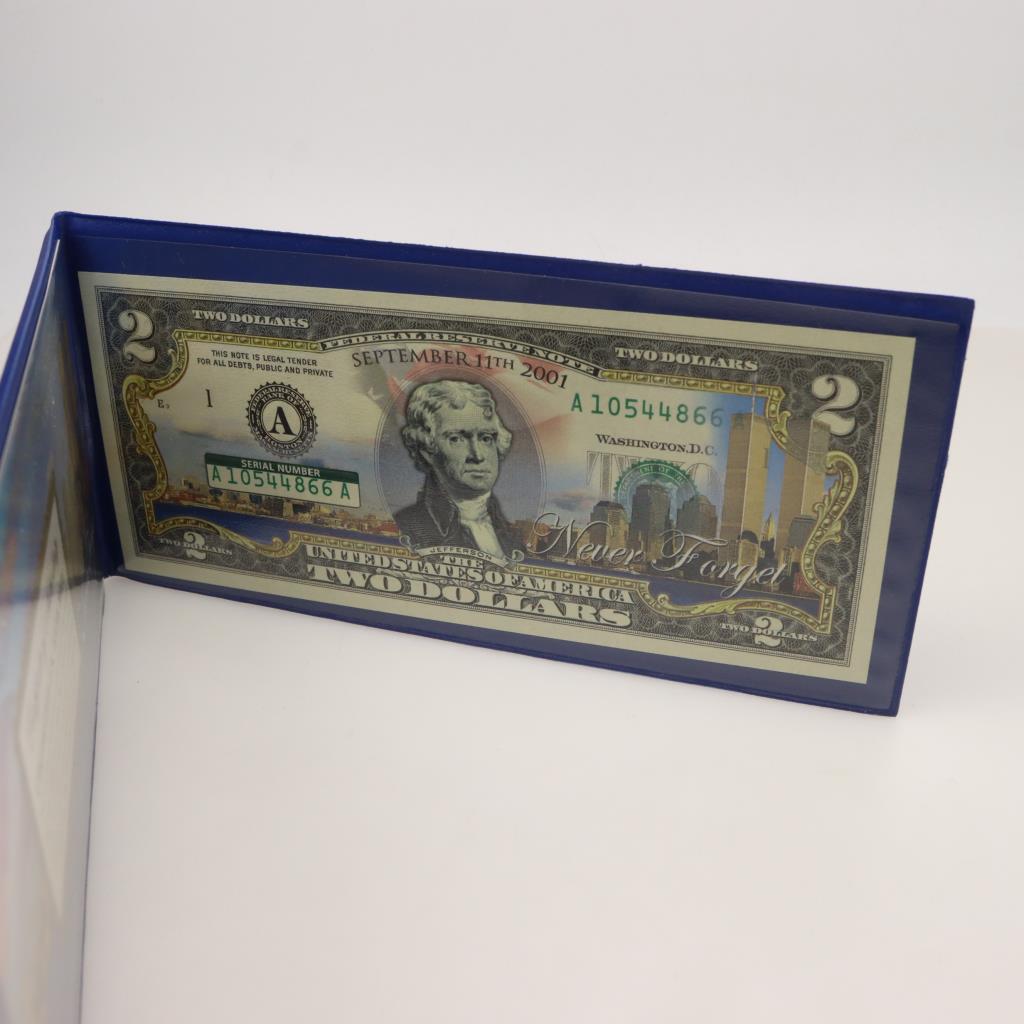 Colorized Commemorative Federal Reserves Note Two Dollars | Property Room