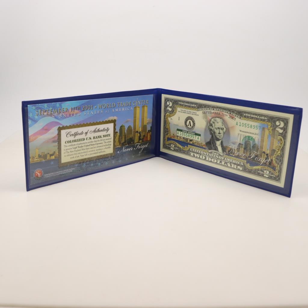 Colorized Commemorative Federal Reserves Note Two Dollars | Property Room