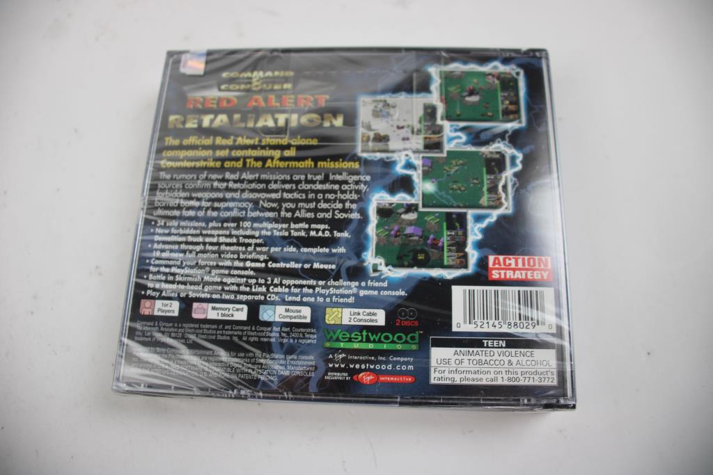 Command And Conquer Red Alert Retaliation Playstation Factory Sealed ...
