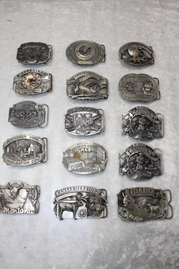 Commemorative Belt Buckles - 21 Pieces. | Property Room