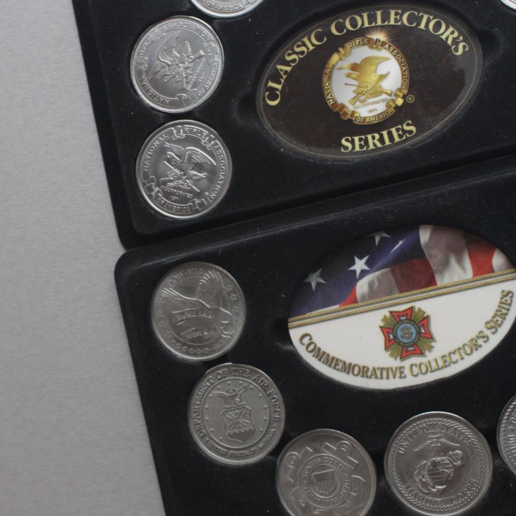 Commemorative Military Collector Tokens, 13 Pieces | Property Room