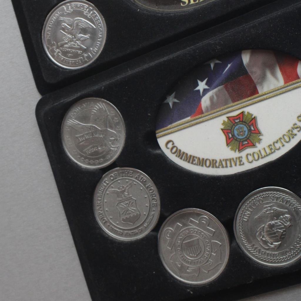 Commemorative Military Collector Tokens, 13 Pieces | Property Room