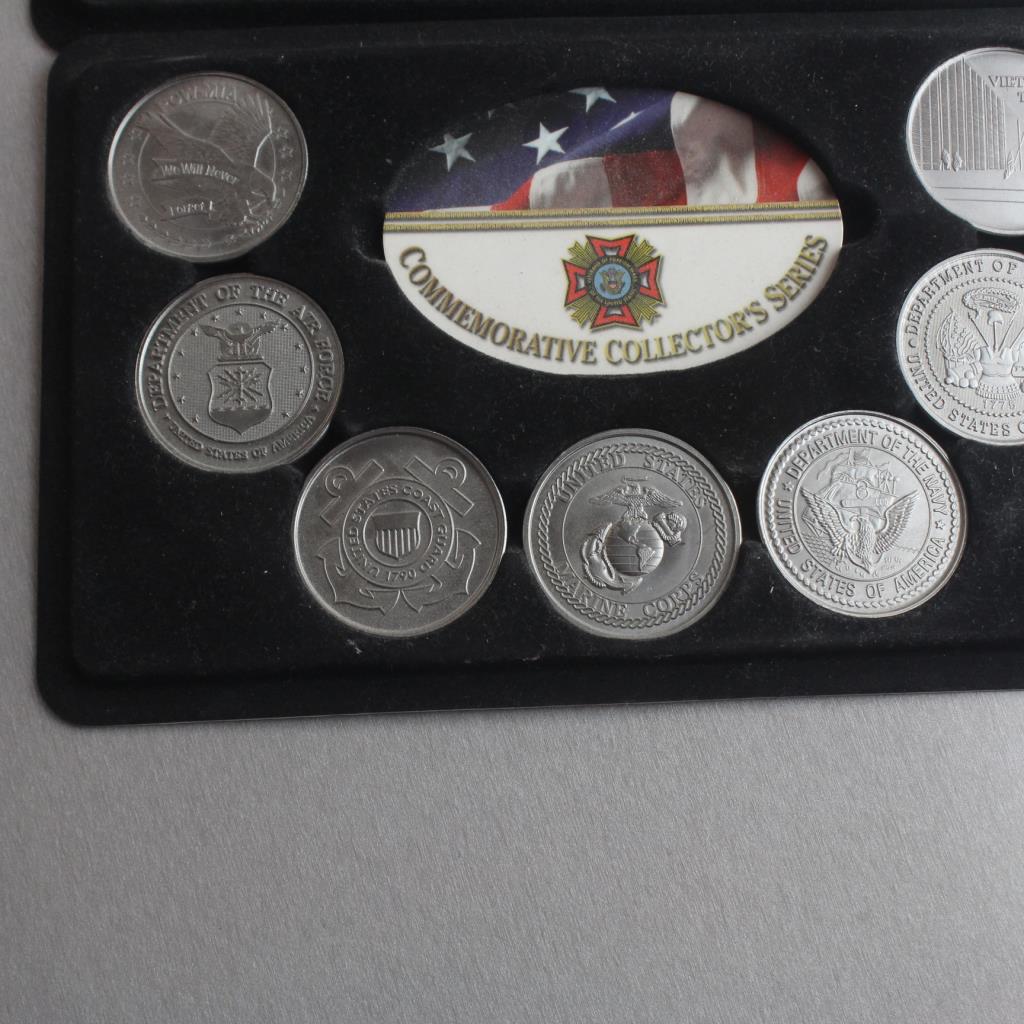 Commemorative Military Collector Tokens, 13 Pieces | Property Room