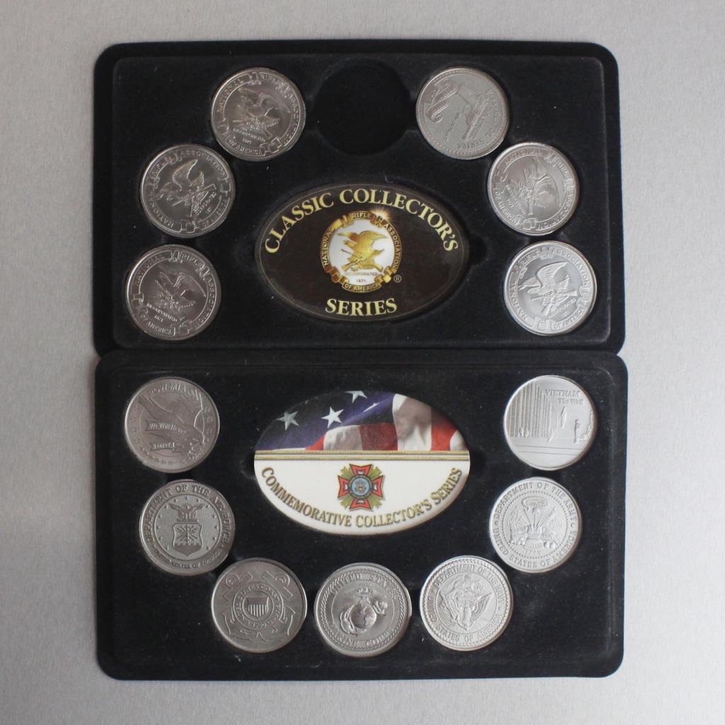 Commemorative Military Collector Tokens, 13 Pieces | Property Room