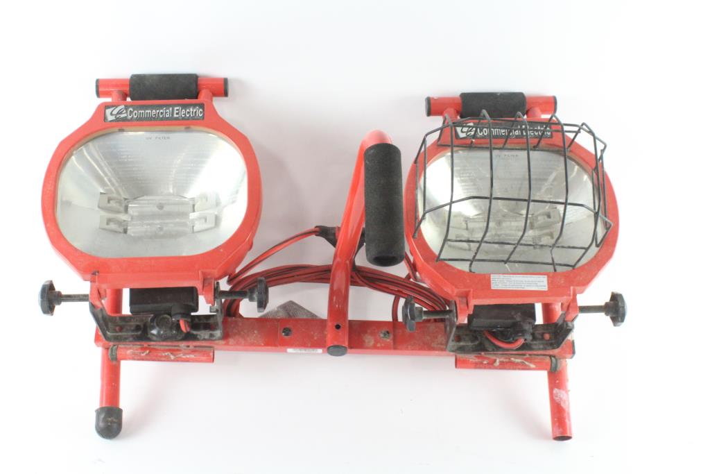 Commercial Electric Dual Head Work Light | Property Room