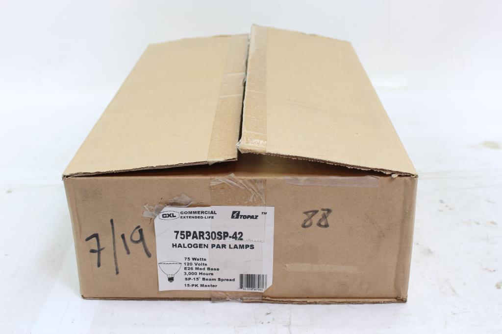 Commercial Extended Life Halogen Indoor/ Outdoor Lamps 15 Pieces ...