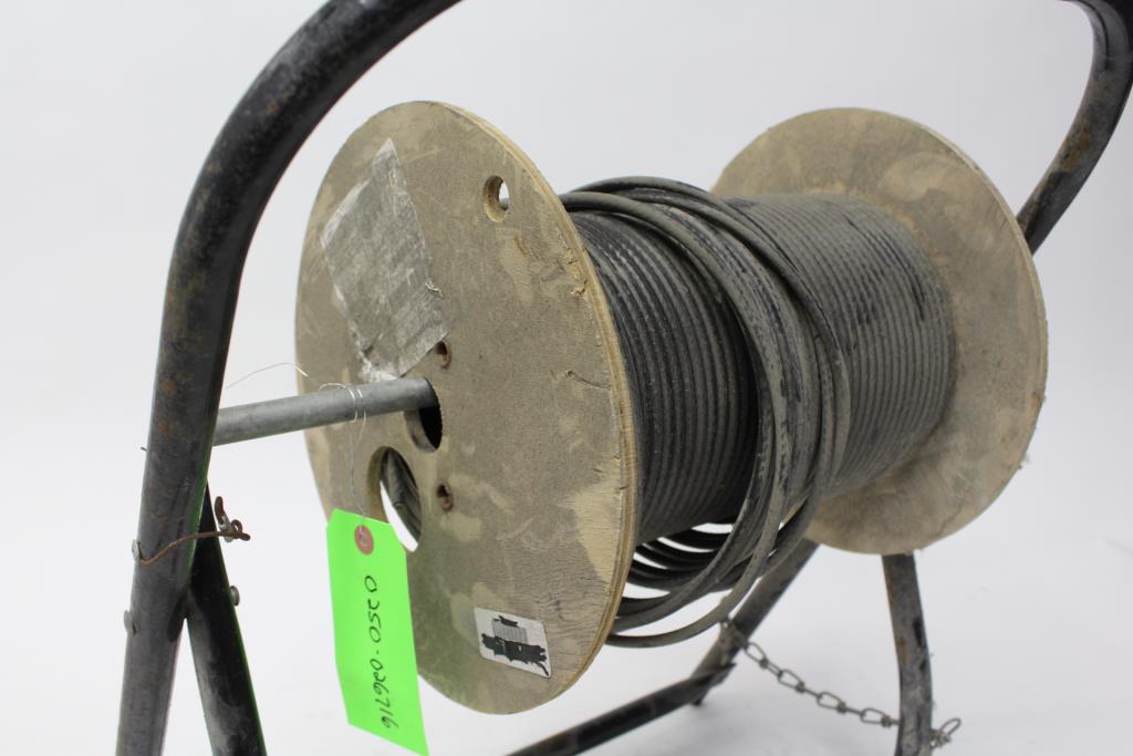 CommScope Small Spool Coaxial Cable, On Stand | Property Room