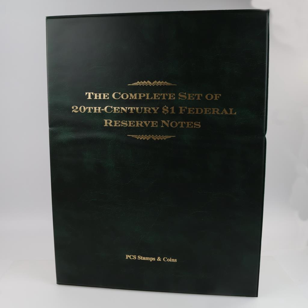 Complete Set Of 20th Century 1 Dollar Federal Reserve Notes Booklet ...