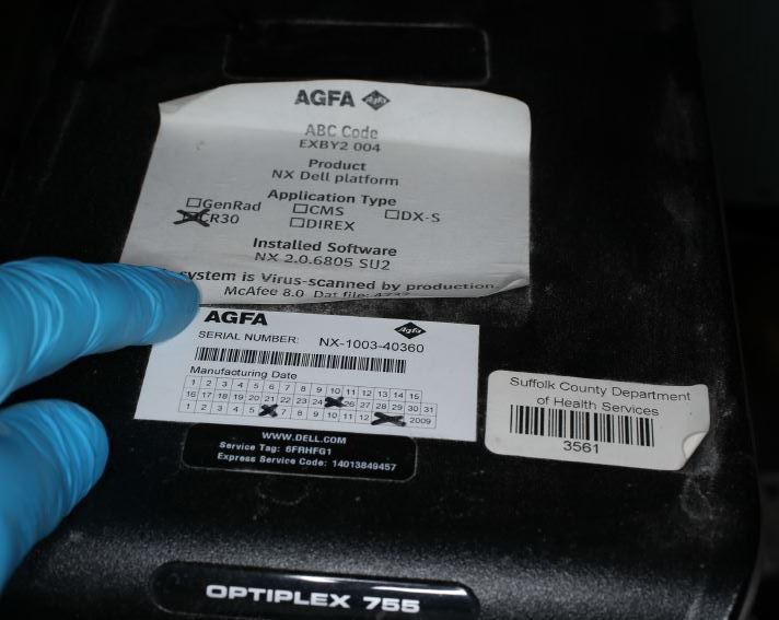 Computed Radiography Processor System - Agfa CR 30-X (Hauppauge, NY ...