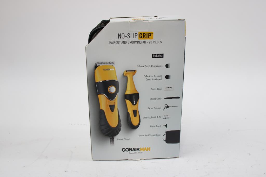 Conair Man No-Slip Grip Haircut And Grooming Kit | Property Room
