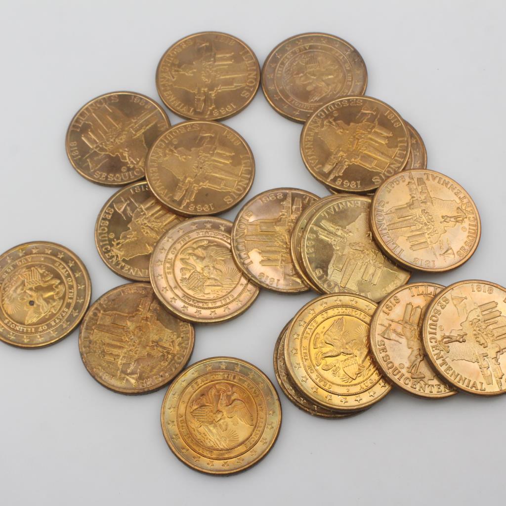 Copper Tokens, 19 Pieces | Property Room