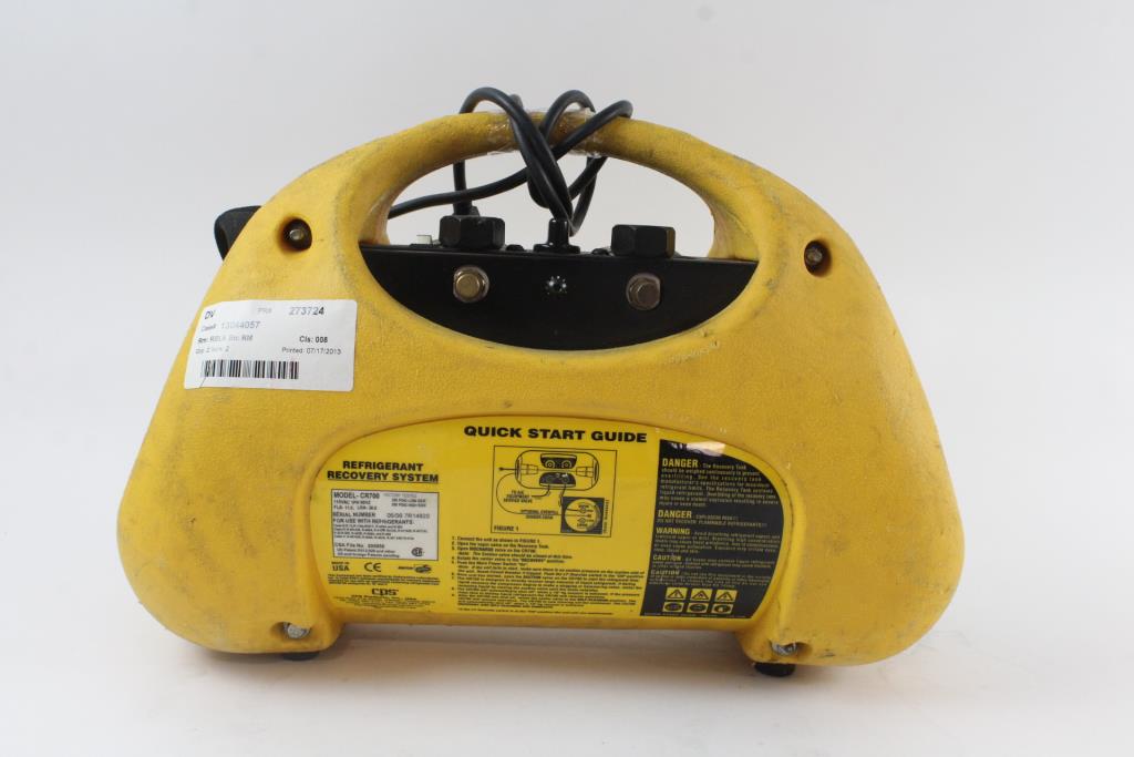 CPS Cyclone Refrigerant Recovery System | Property Room