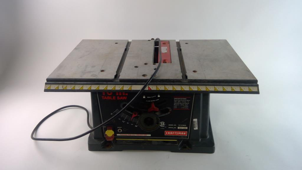 Craftsman 10" Table Saw | Property Room