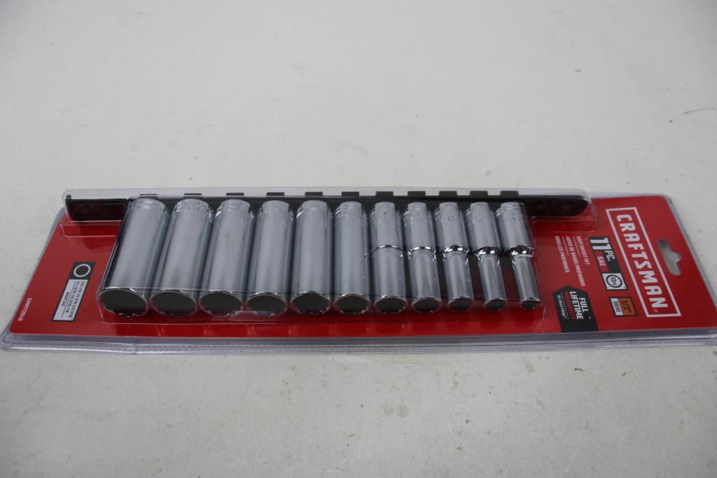Craftsman 1/2" Drive 11 Pc. SAE Deep Socket Set | Property Room
