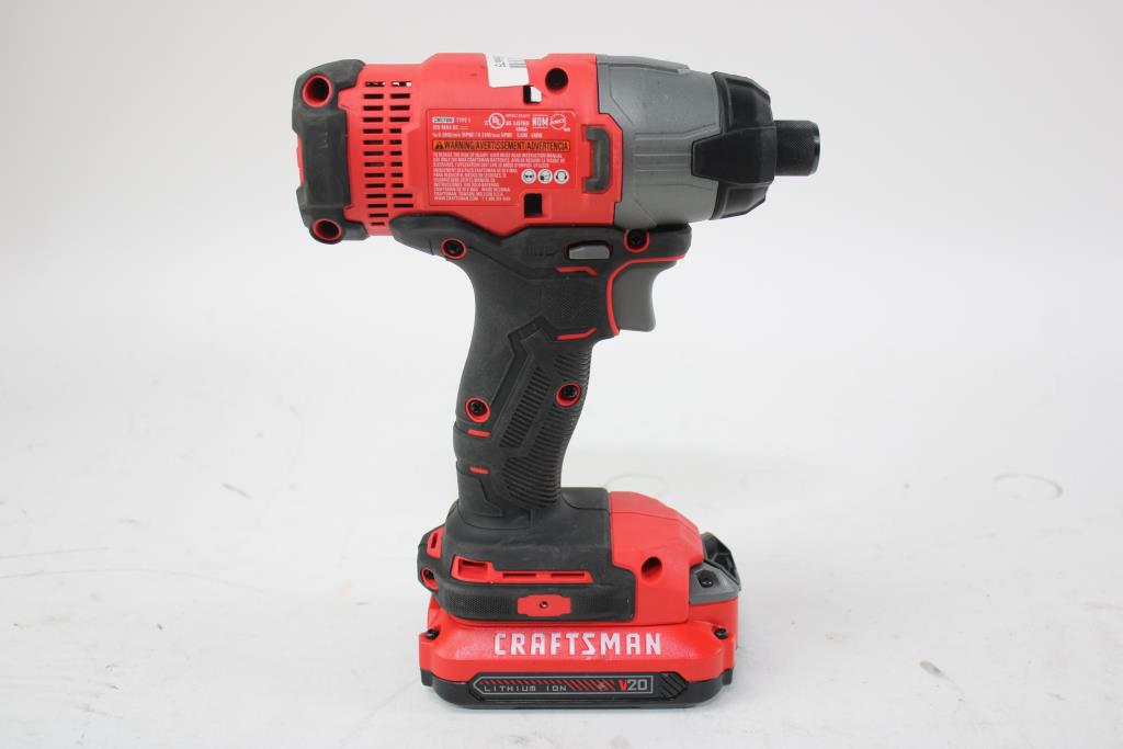 Craftsman 20v Cordless Impact Driver | Property Room